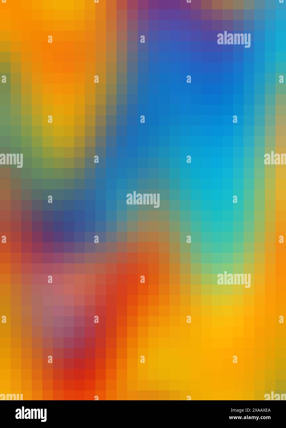 Rainbow bright gradient background, pixel mosaic tile. Vertical Stock ...