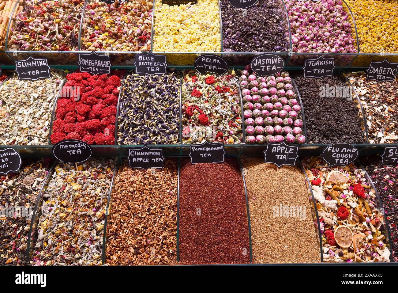 Tea display hi-res stock photography and images - Alamy