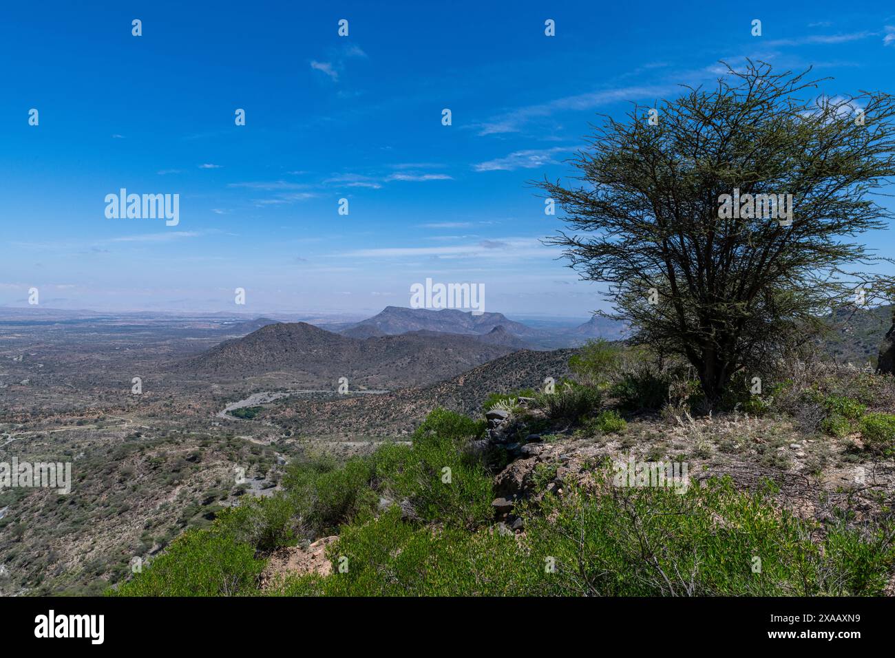View over the Sheikh Mountains, Somaliland, Somalia, Africa Stock Photo ...