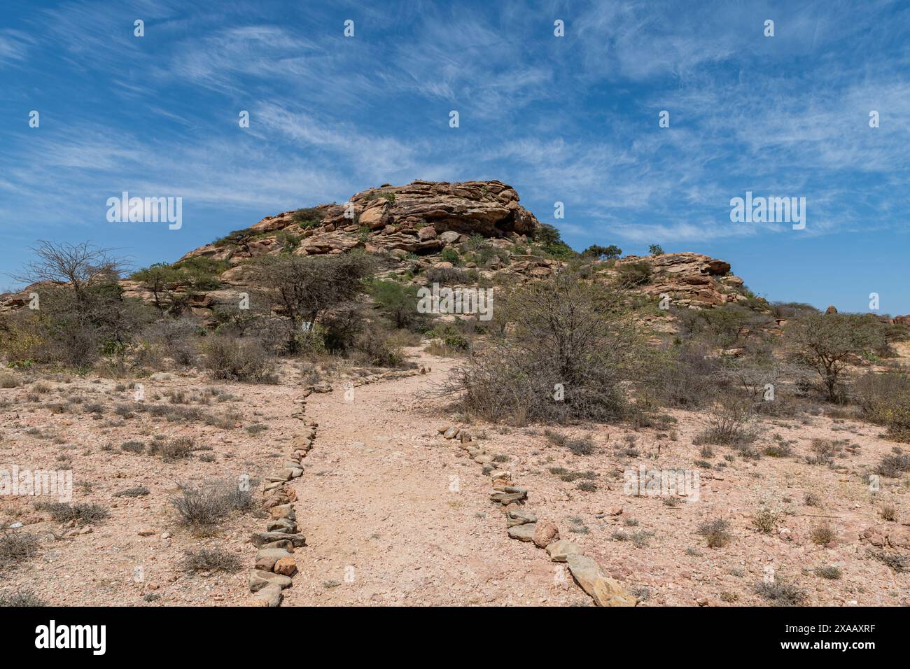 Rock art paintings site of Laas Geel, near Hargeisa, Somaliland ...