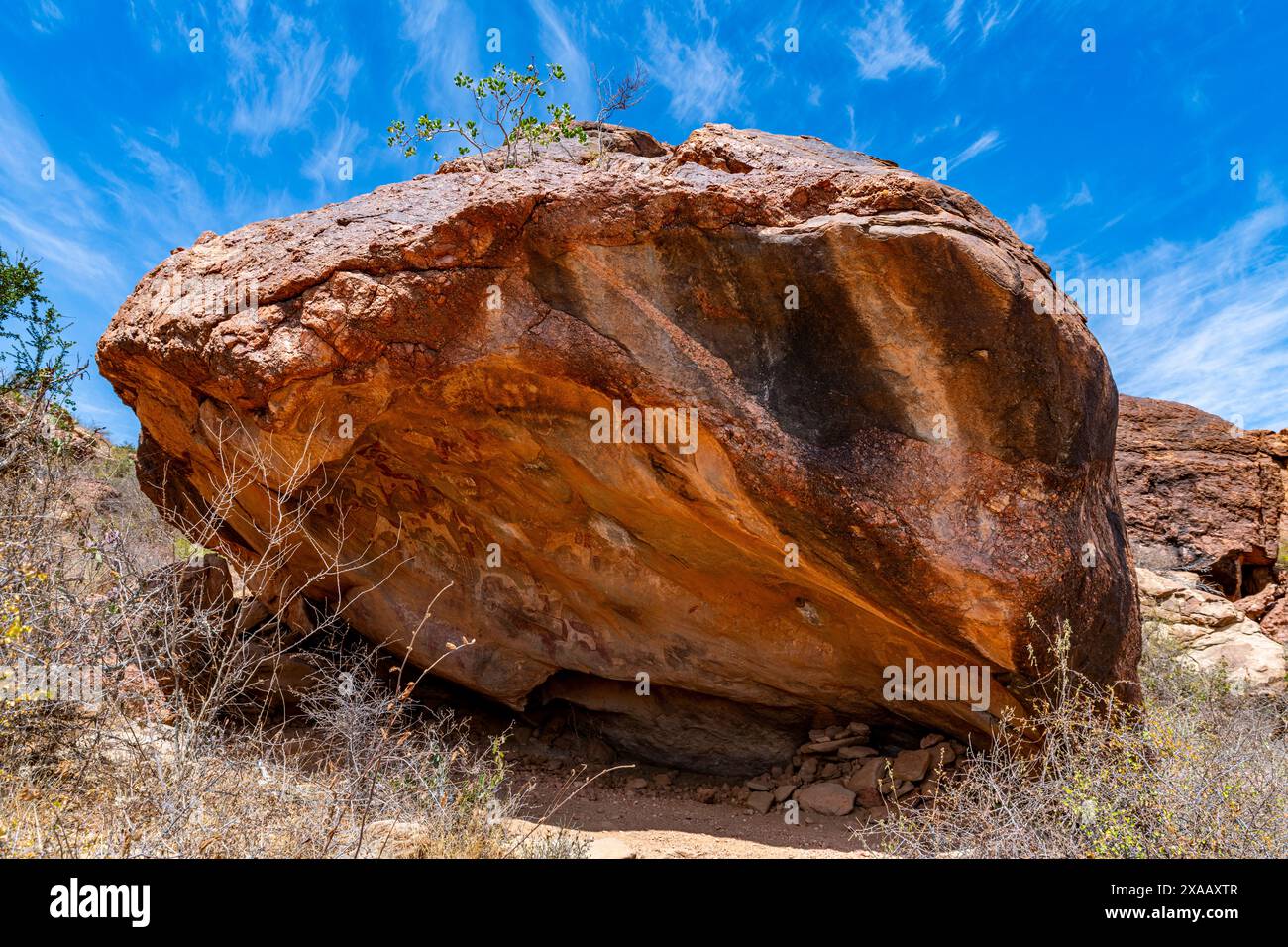 Rock art paintings of Laas Geel, near Hargeisa, Somaliland, Somalia ...