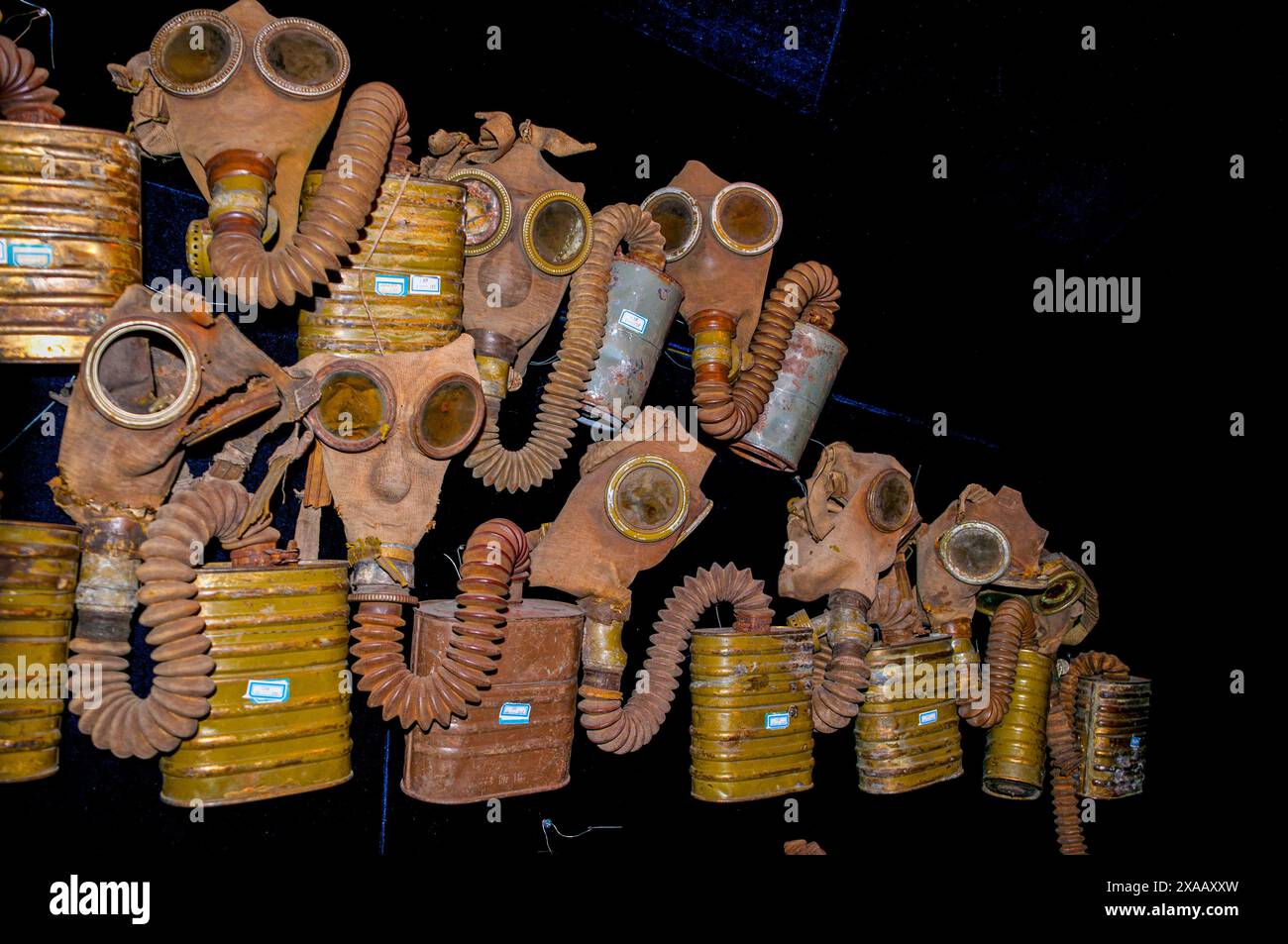 Gas masks, Unit 731, Japanese Germ Warfare Experimental Base, Harbin ...
