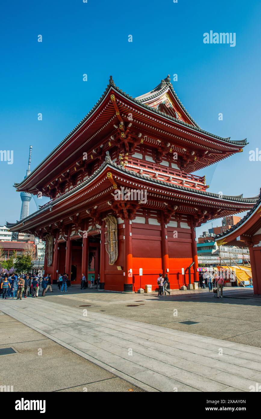 Pagoda in the Senso-ji temple, Asakusa, Tokyo, Honshu, Japan, Asia Stock Photo - Alamy