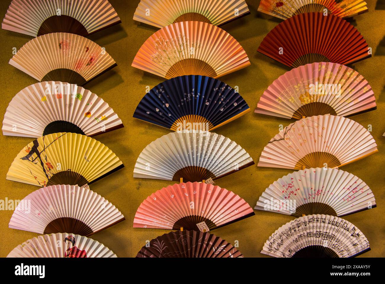 Japanese fans for sale, Kyoto, Honshu, Japan, Asia Stock Photo - Alamy