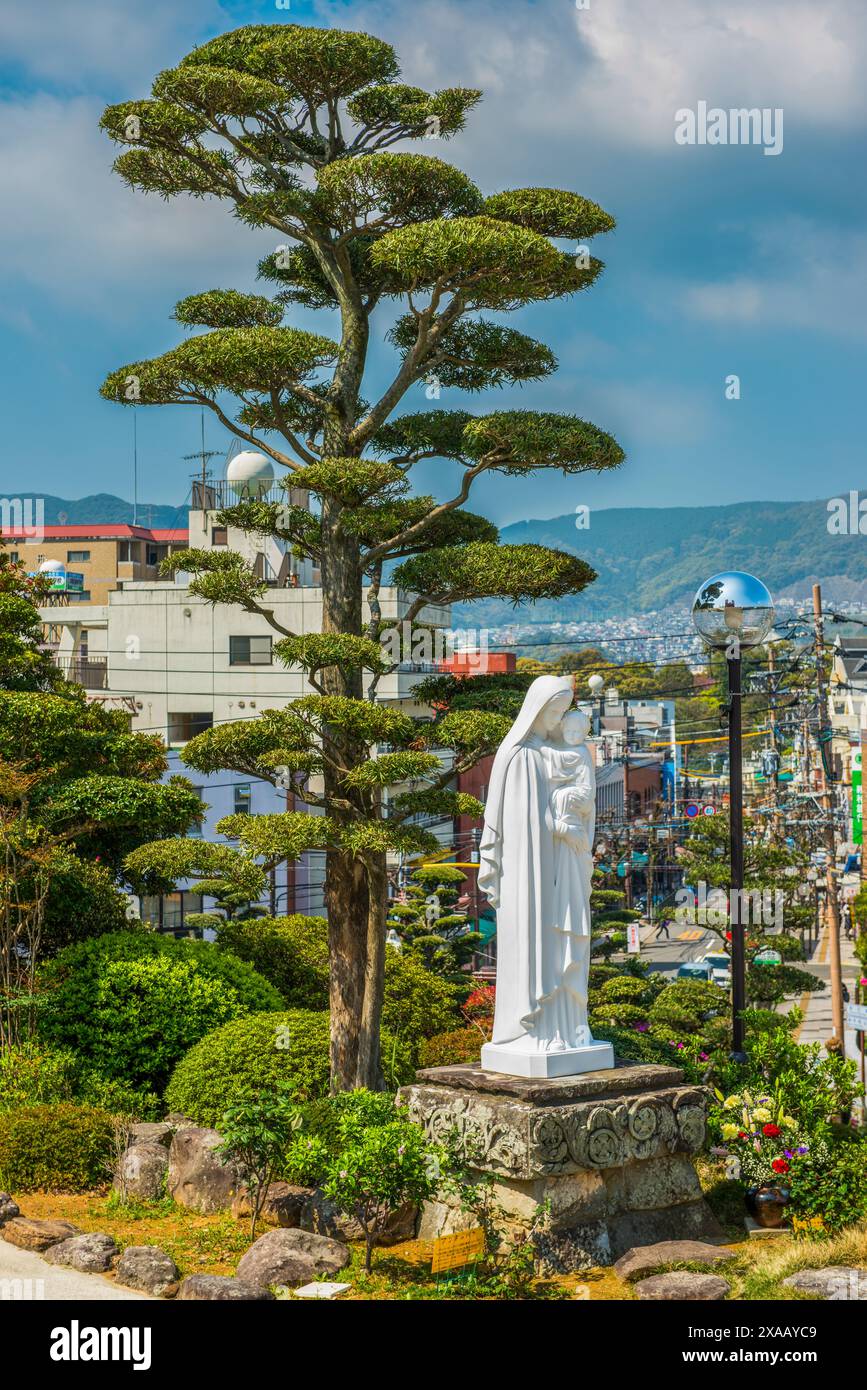 Maria (Mary) and Jesus statue, Nagasaki, Kyushu, Japan, Asia Stock ...