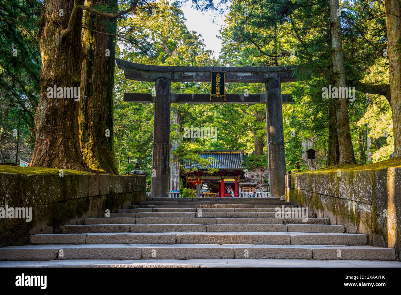 Entrance gate to the Toshogu Shrine, UNESCO World Heritage Site, Nikko ...