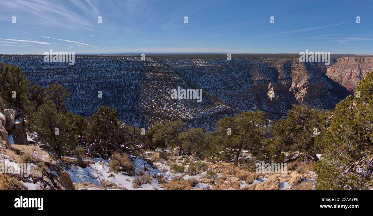 The cliffs of Waldron Canyon west of Hermits Rest in winter, Grand ...