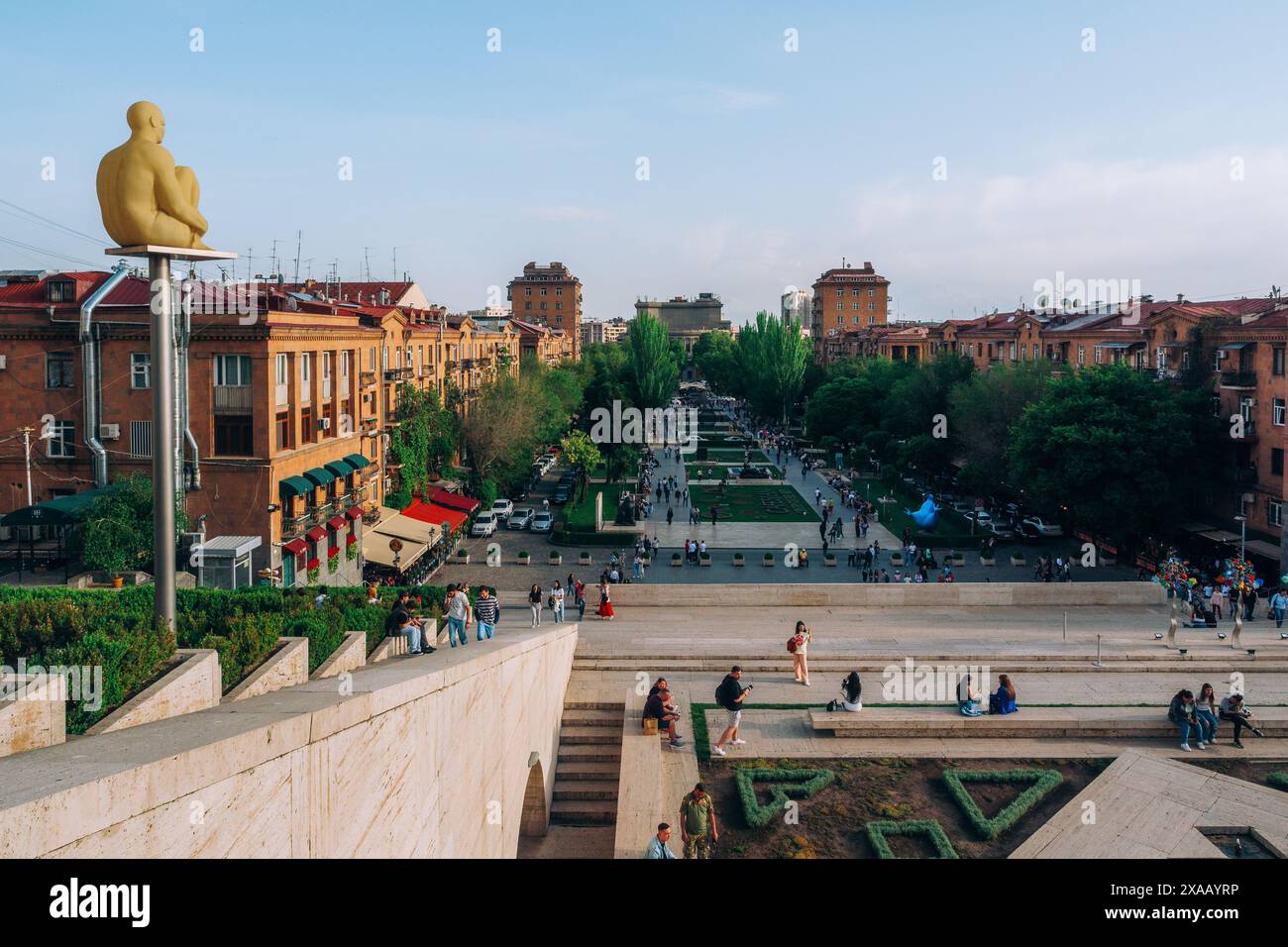 The view from the Cascade Complex, Yerevan, Armenia (Hayastan ...