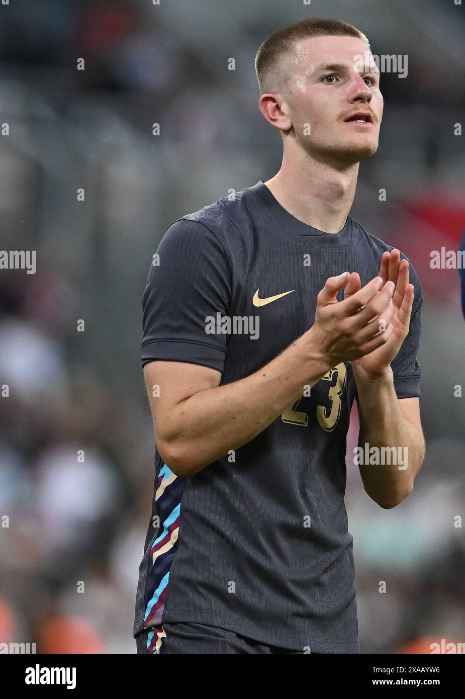 NEWCASTLE UPON TYNE, ENGLAND - JUNE 3: Adam Wharton of England during ...