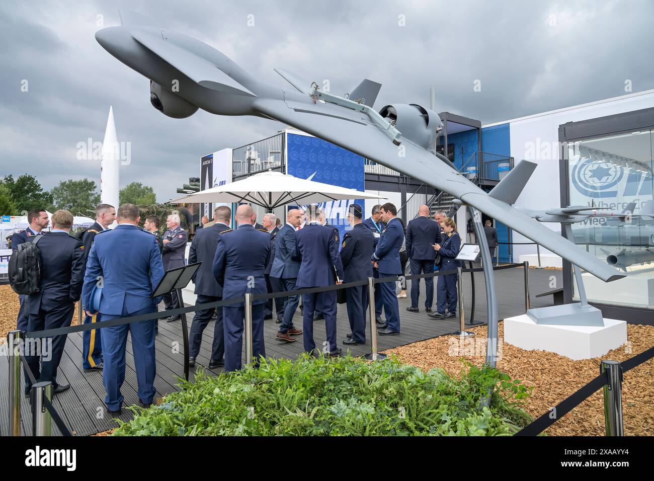 Rüstungskonzern IAI, Ausstellung Waffensysteme, ILA 2024 ...