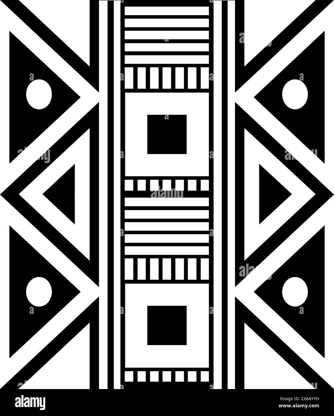 Zimbabwe pattern motif sign illustration Stock Photo - Alamy