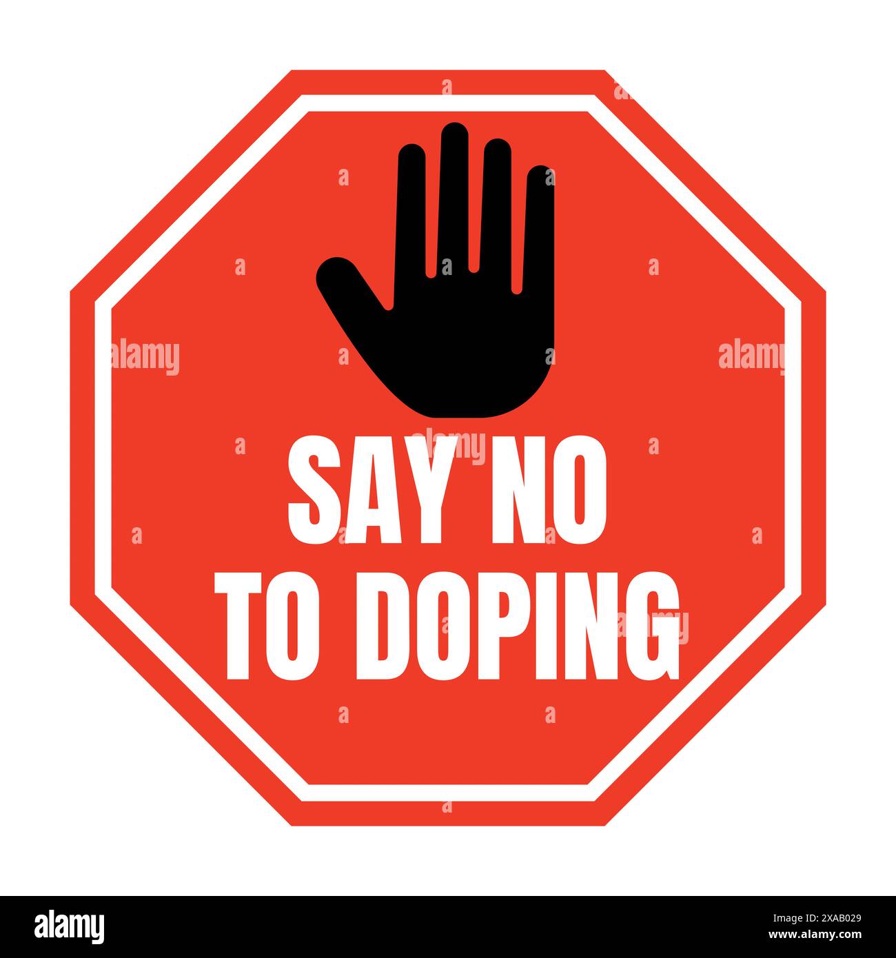 Say no to doping symbol icon Stock Photo - Alamy