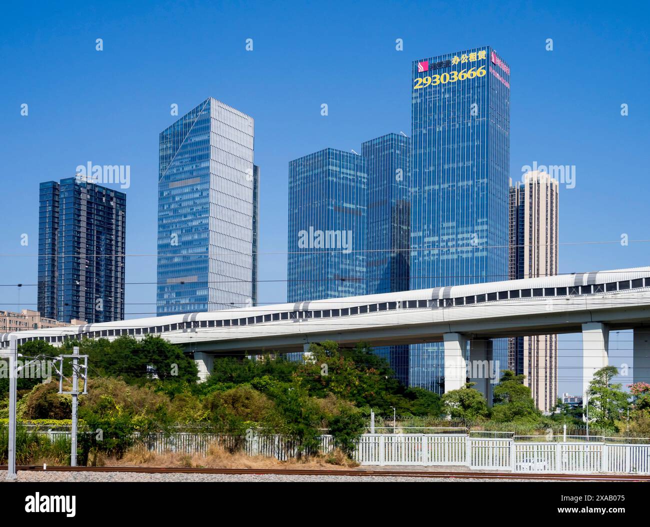 Shenzhen high speed train track, Guangdong, China, Asia Stock Photo - Alamy