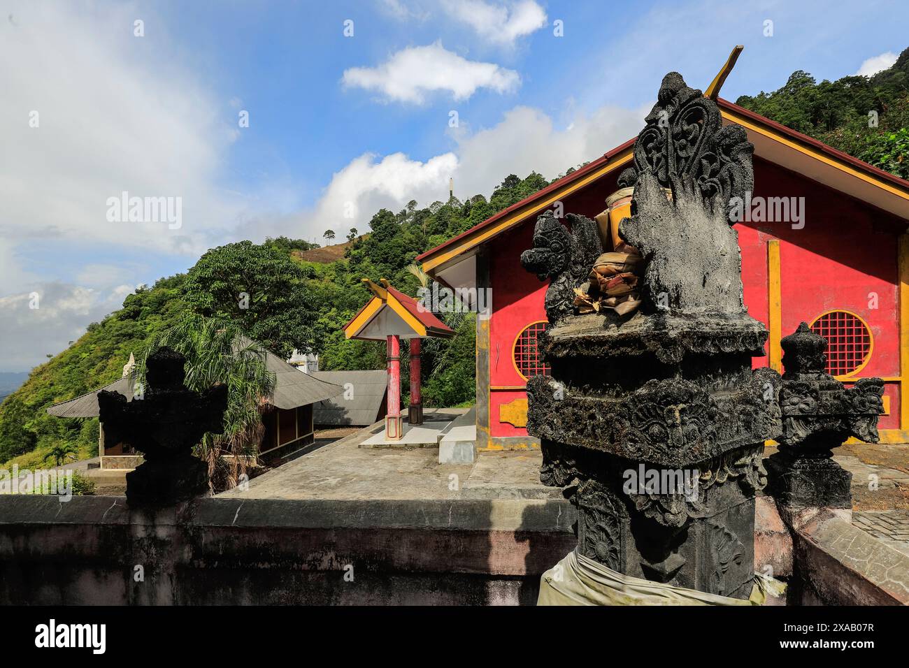 Hindu Temple at this tourist park with a peace tower, worship houses of ...