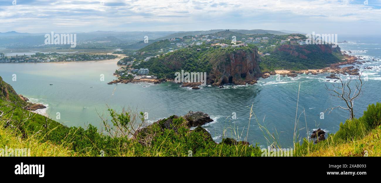 View of the Heads and Knysna River from Featherbed Nature Reserve ...