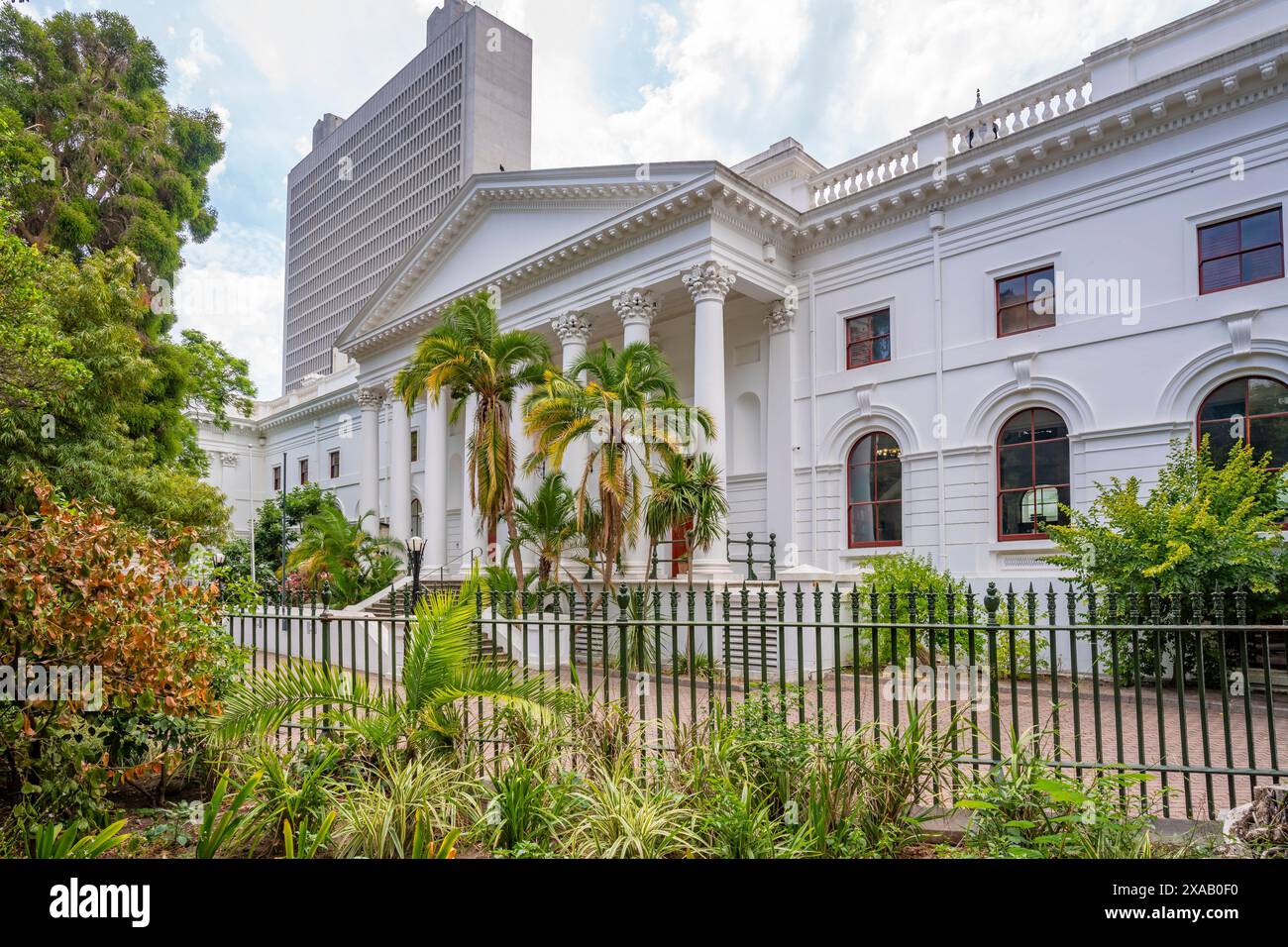 View of Cape Town City Libraries from Company's Garden and Table ...