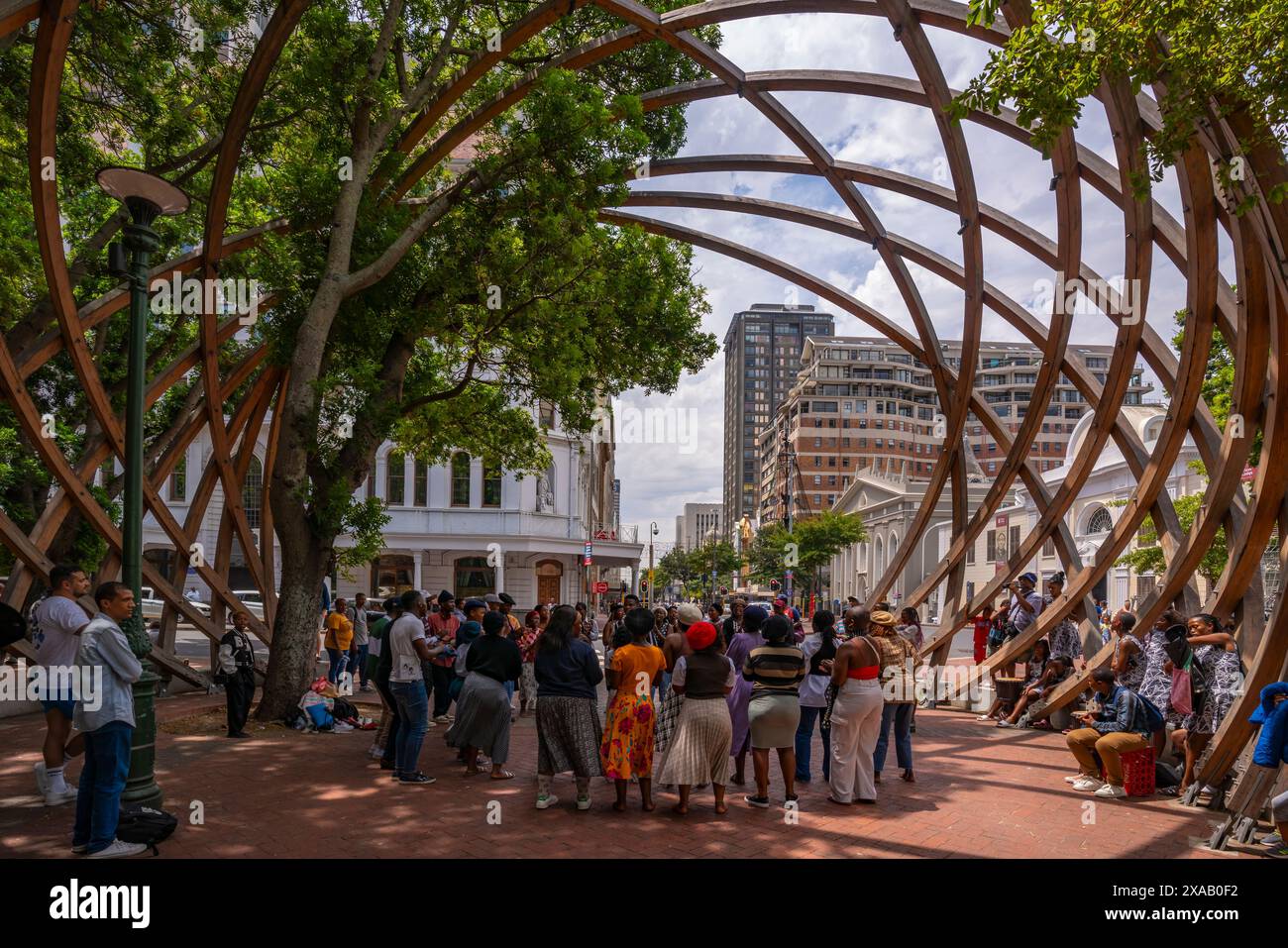 View of gathering at Arch for Arch, Cape Town, Western Cape, South ...