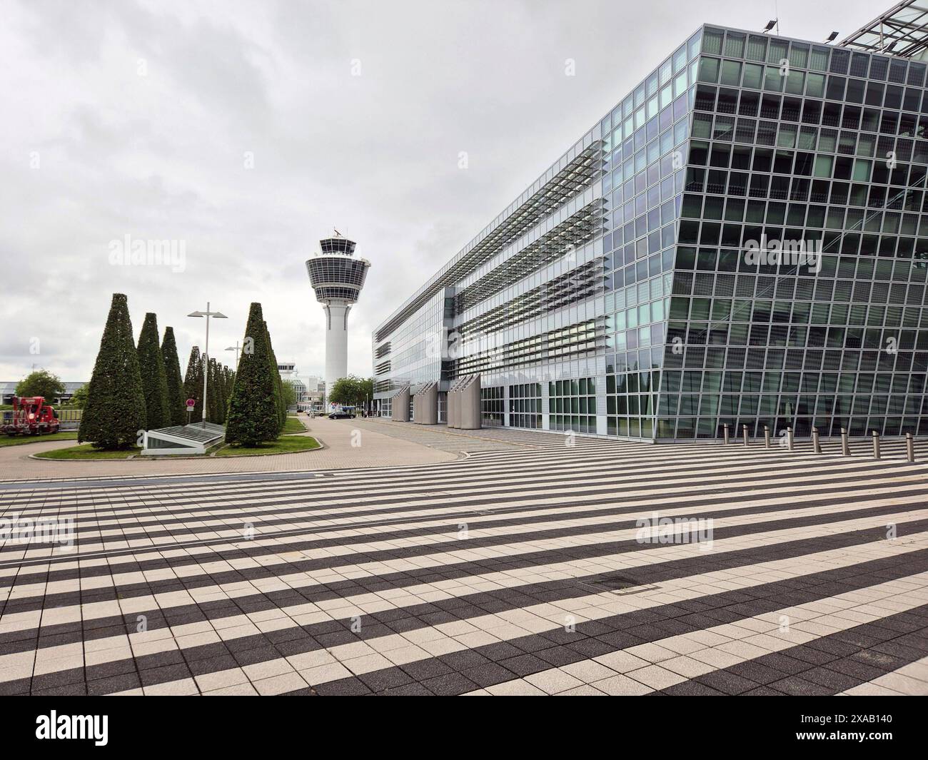 Munich international airport control tower and terminal modern ...