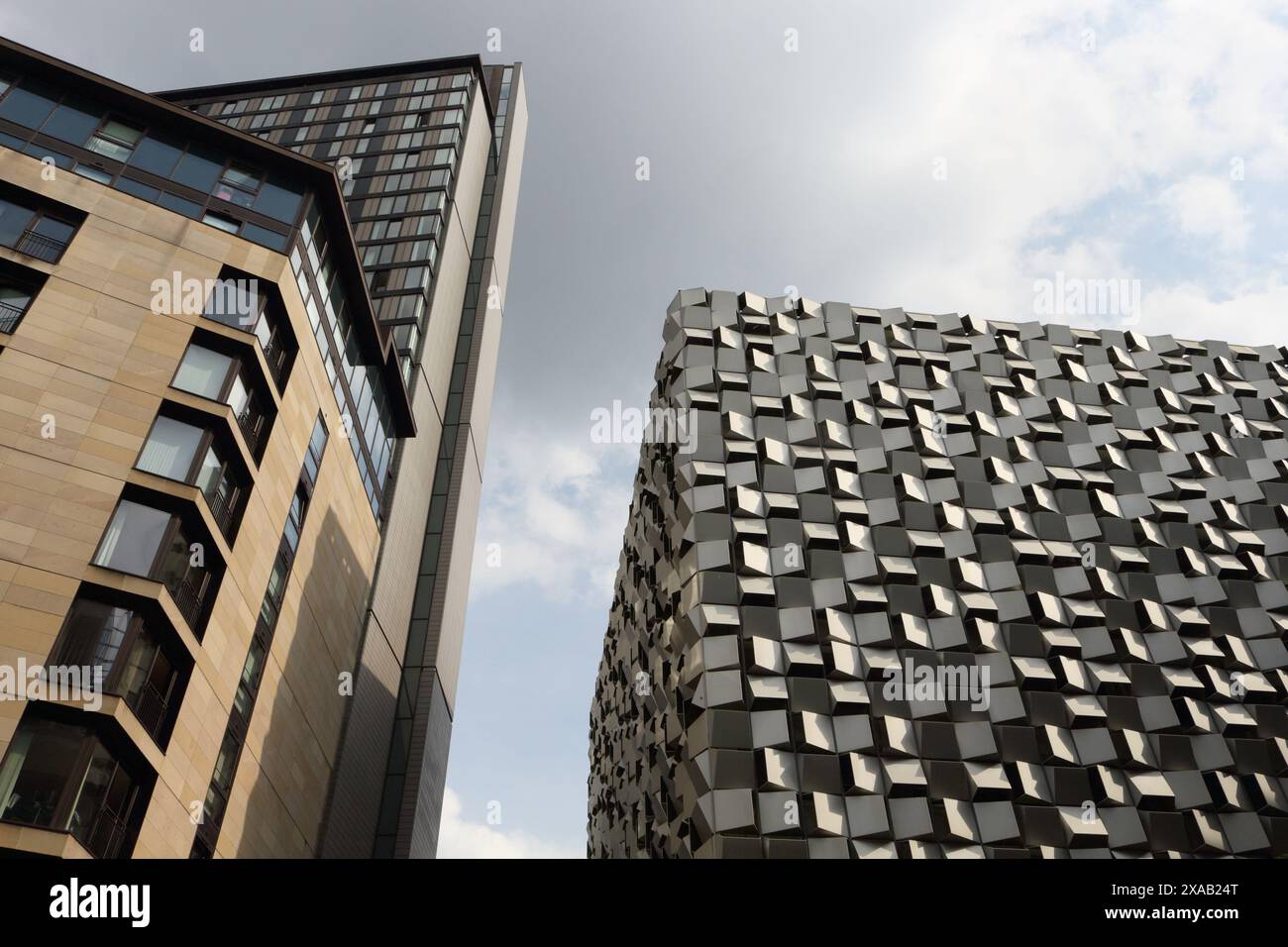 The City Lofts, Charles street car park, and high rise skyline of ...