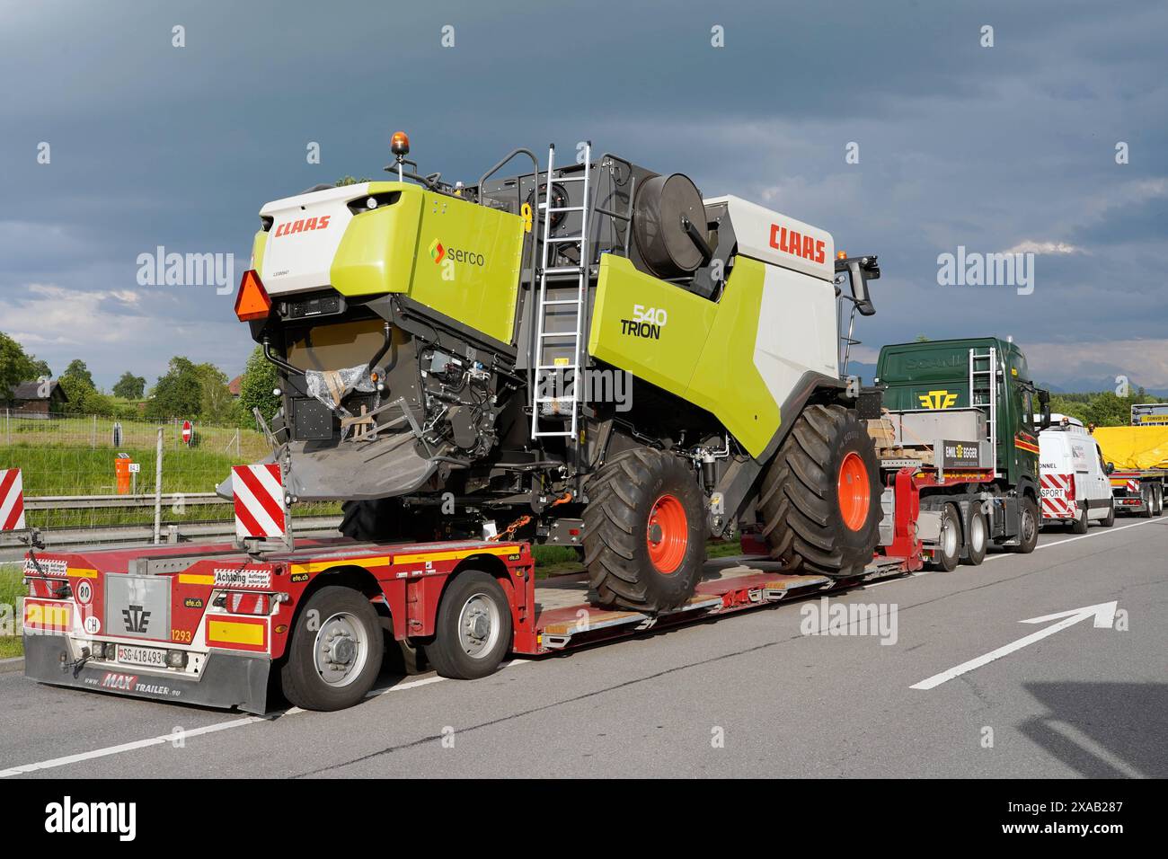 Anton Geisser 05.06.2024 Autobahnrastplatz Luzern . Schwertransport ...