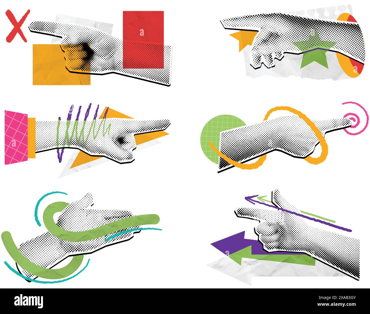 Contemporary pop art collage Cut Out Stock Images & Pictures - Alamy