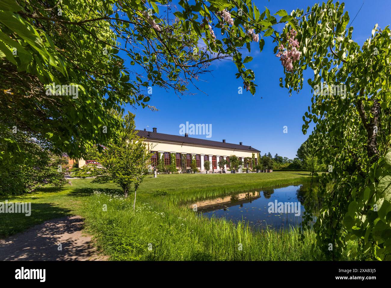 Orangery in Uppsala Botanical Garden. Triangeln, Uppsala, Sweden Stock ...