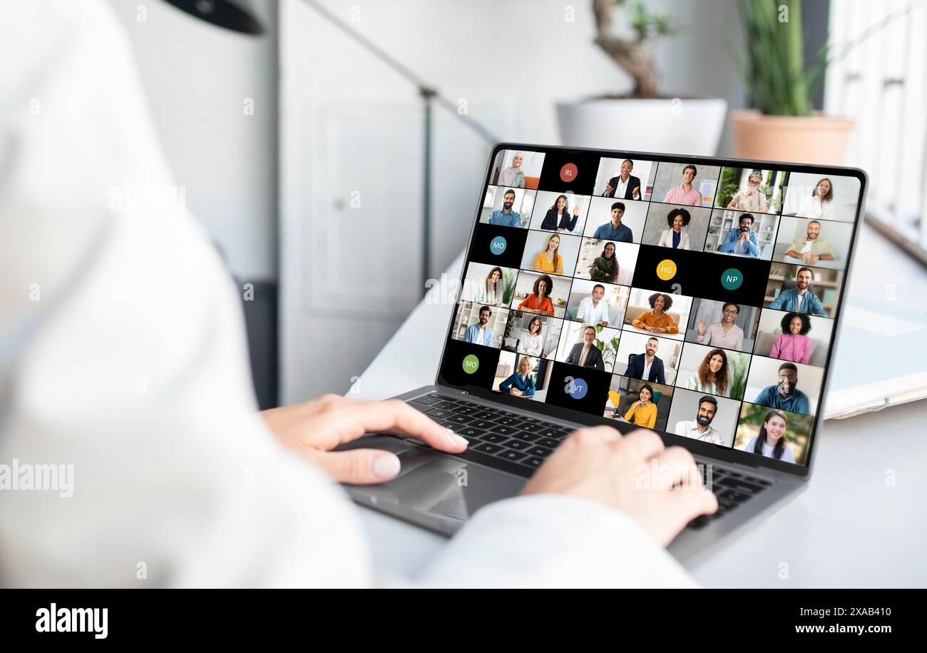 Professional hands interact laptop hi-res stock photography and images ...