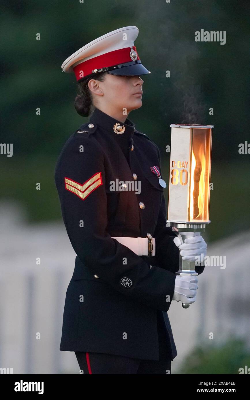 The Torch of Commemoration carried by Cadet Corporal Madison Grace at ...