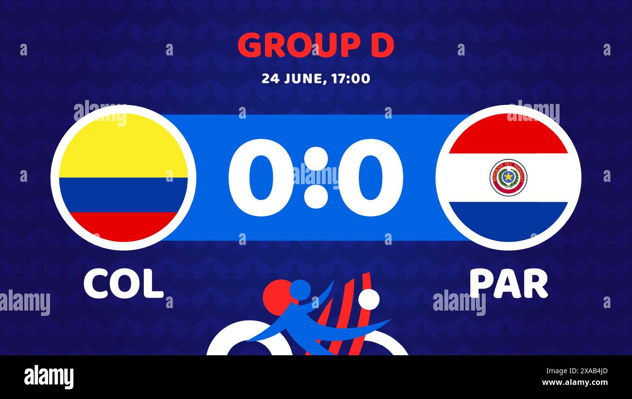 colombia vs paraguay football america 2024 match versus. 2024 group ...