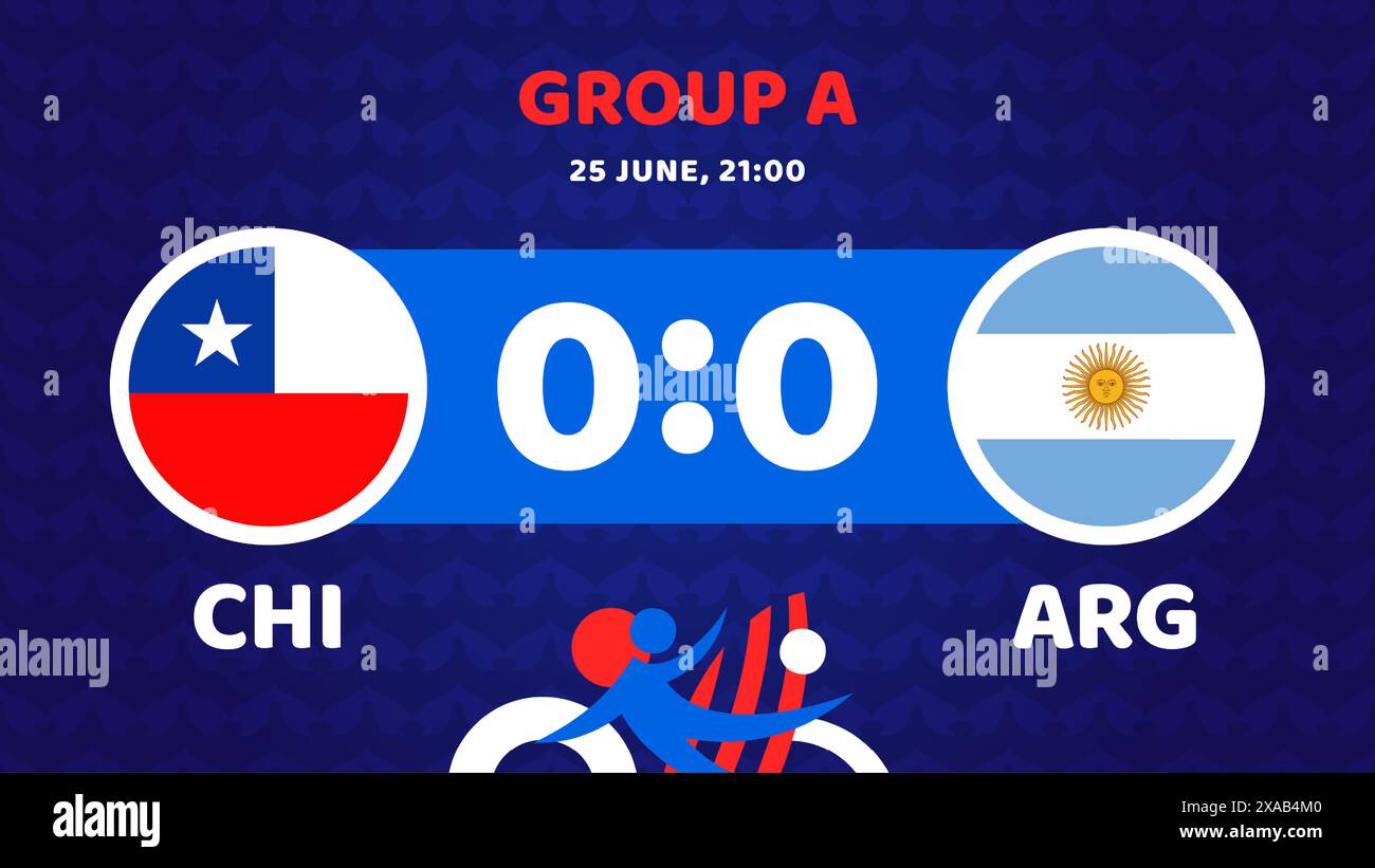 chile vs argentina football america 2024 match versus. 2024 group stage ...