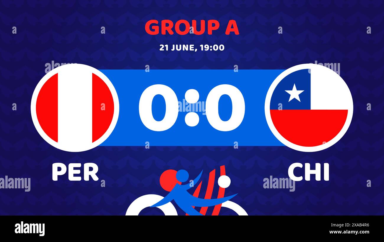 peru vs chile football america 2024 match versus. 2024 group stage ...
