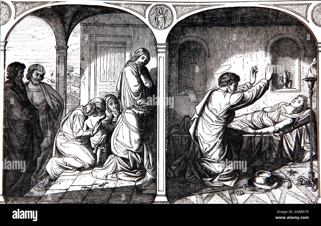 St peter raising tabitha hi-res stock photography and images - Alamy