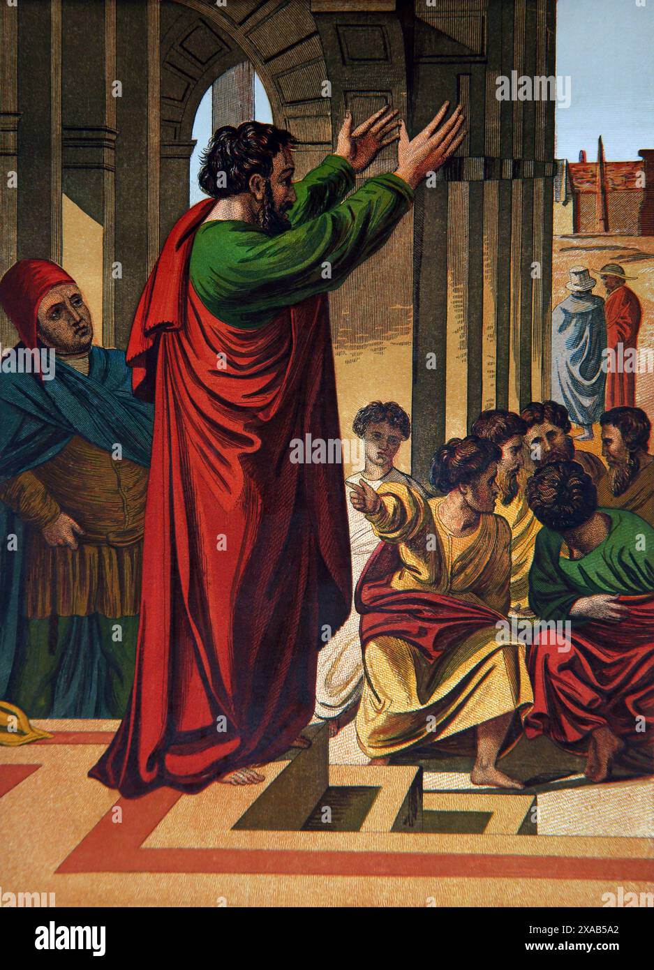Paul Preaching At Athens (The Areopagus Sermon) Acts New Testament from ...