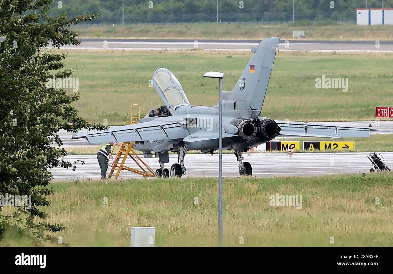 Kampfjet Bundeswehr Eurofighter Berlin, 05.06.2024: Luftfahrtschau ILA ...