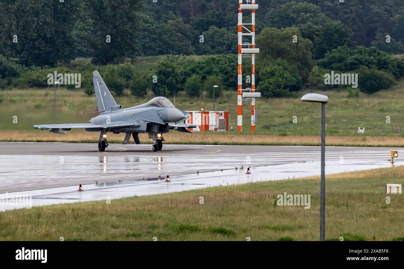 Kampfjet Bundeswehr Eurofighter Berlin, 05.06.2024: Luftfahrtschau ILA ...