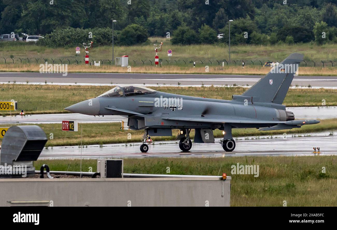 Kampfjet Bundeswehr Eurofighter Berlin, 05.06.2024: Luftfahrtschau ILA ...