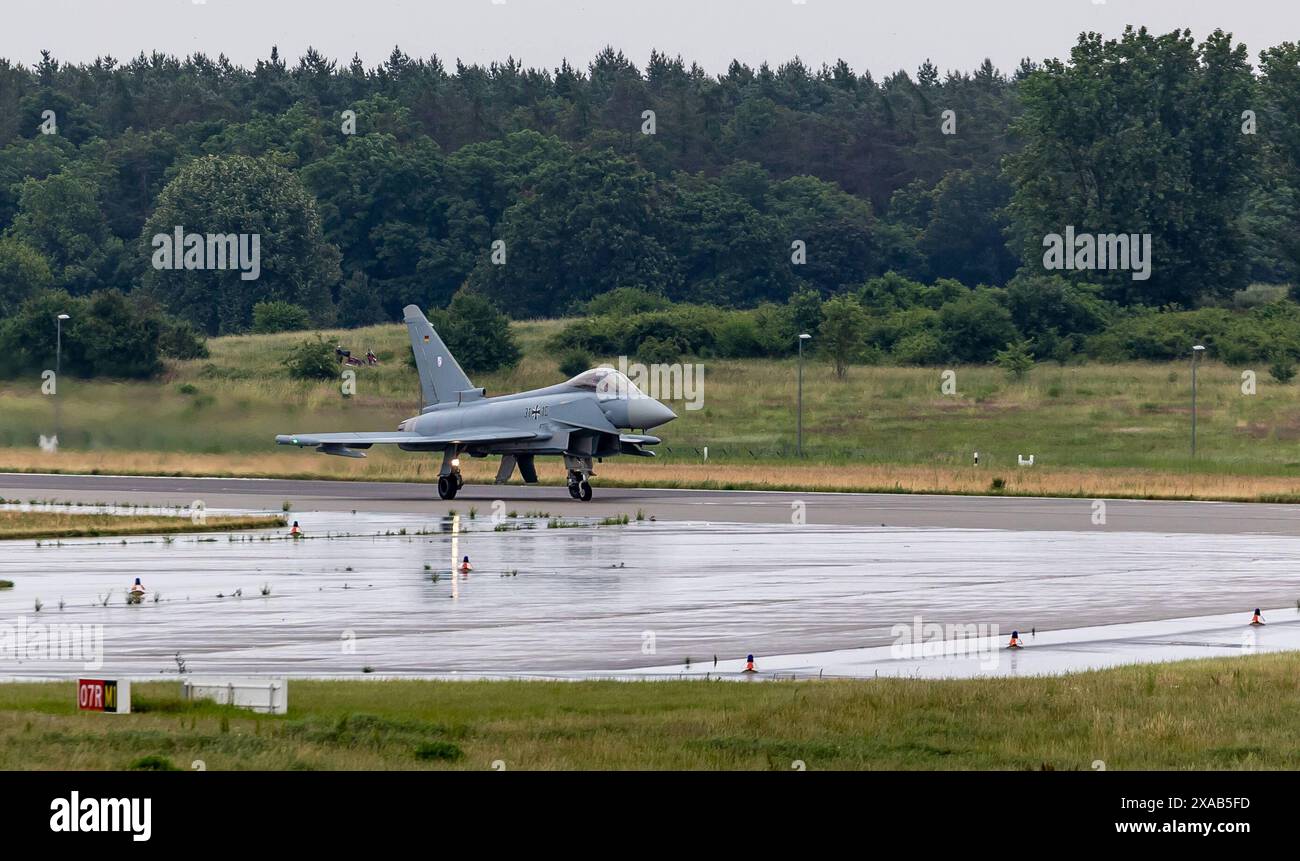 Kampfjet Bundeswehr Eurofighter Berlin, 05.06.2024: Luftfahrtschau ILA ...