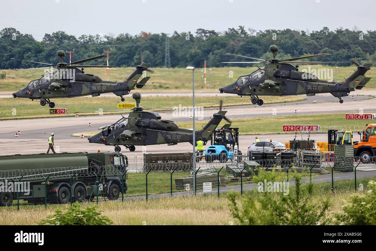 Bundeswehr Hubschrauber Berlin, 05.06.2024: Luftfahrtschau ILA. Joint ...