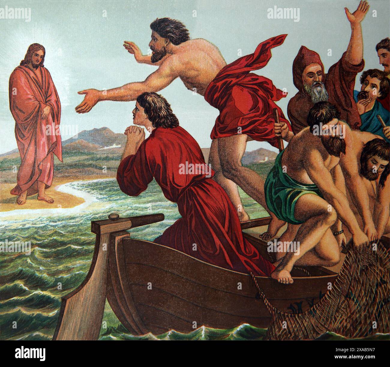 Jesus disciples fishing hi-res stock photography and images - Alamy