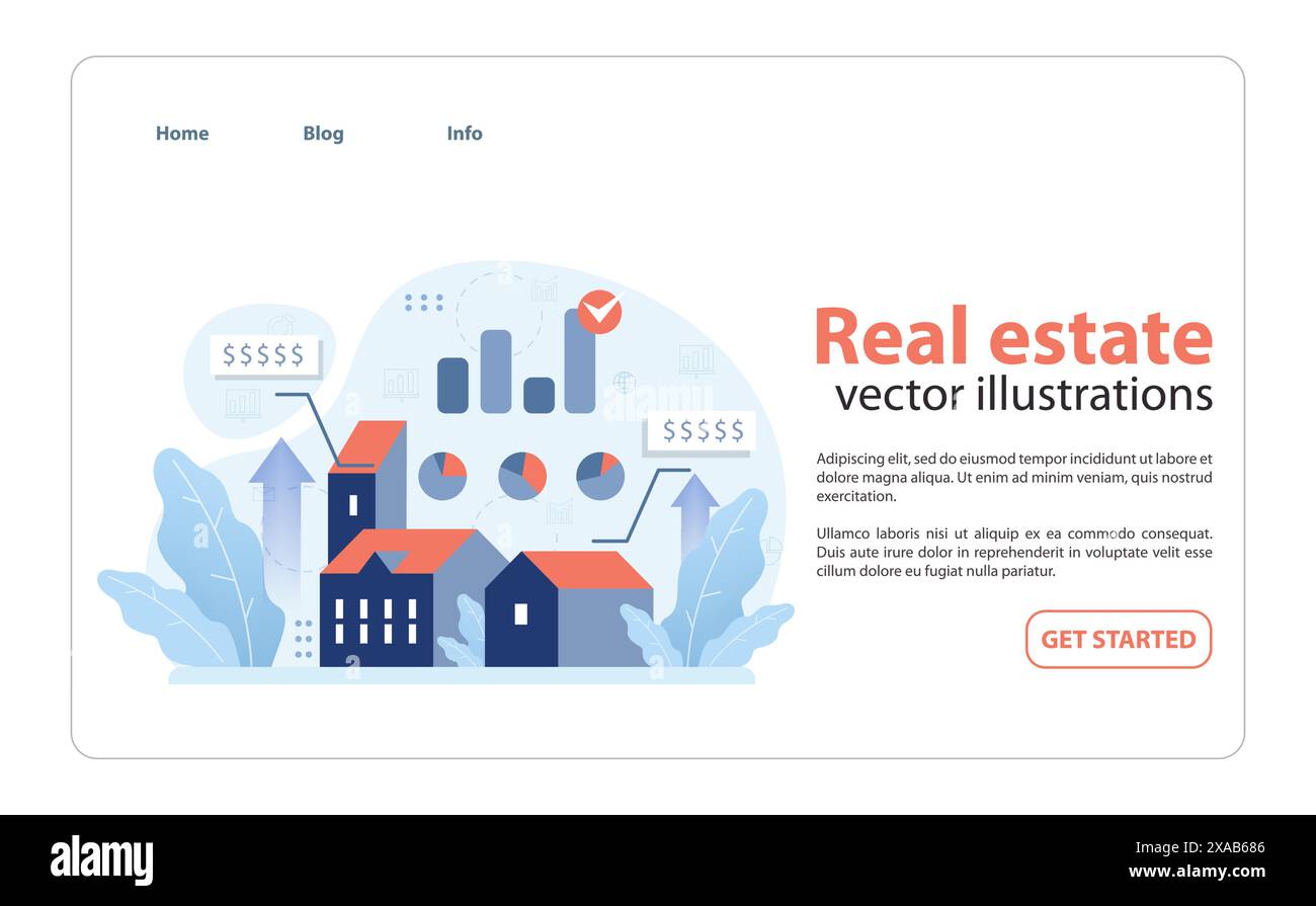 Real estate market evaluation Cut Out Stock Images & Pictures - Alamy