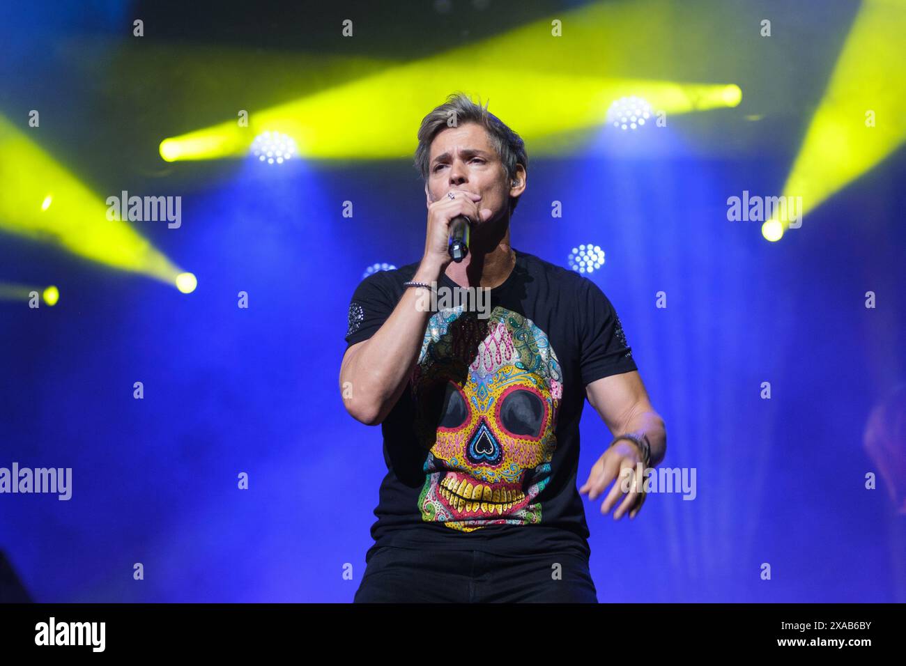 Venezuelan singer Carlos Baute performs during the 30 years in music ...