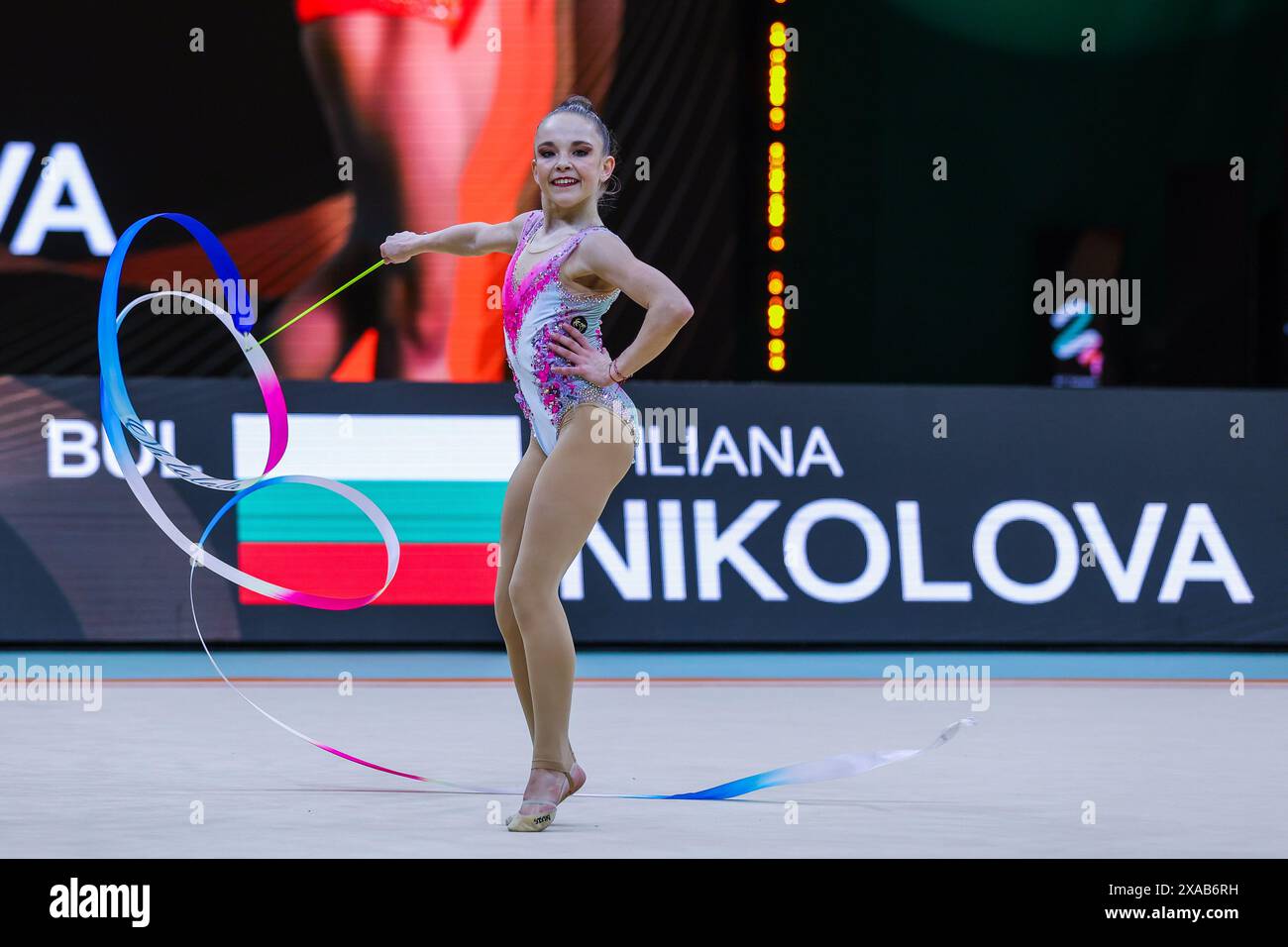 Stiliana Nikolova (BUL) seen during 40th European Rhythmic Gymnastics ...