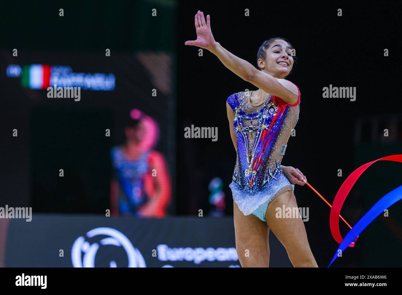Sofia Raffaeli (ITA) seen during 40th European Rhythmic Gymnastics Championships Budapest 2024 ...