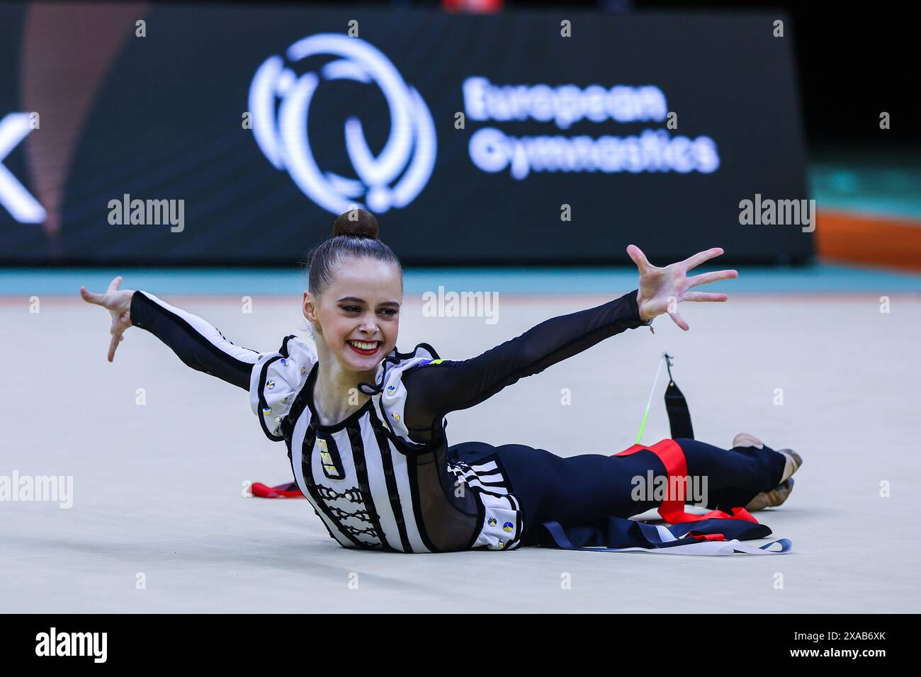 Taisiia Onofriichuk (UKR) seen during 40th European Rhythmic Gymnastics ...