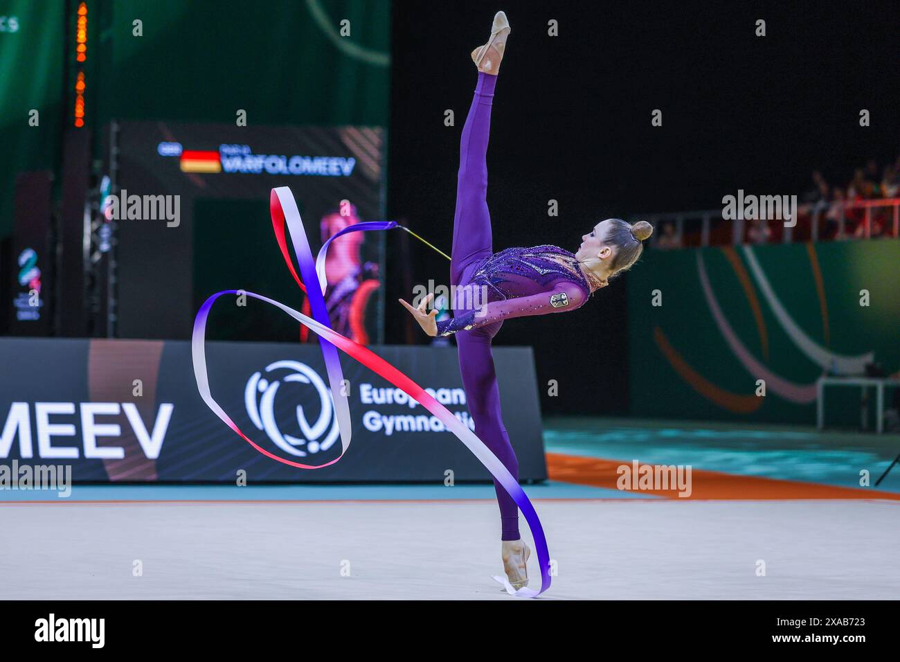 Darja Varfolomeev (GER) seen during 40th European Rhythmic Gymnastics ...