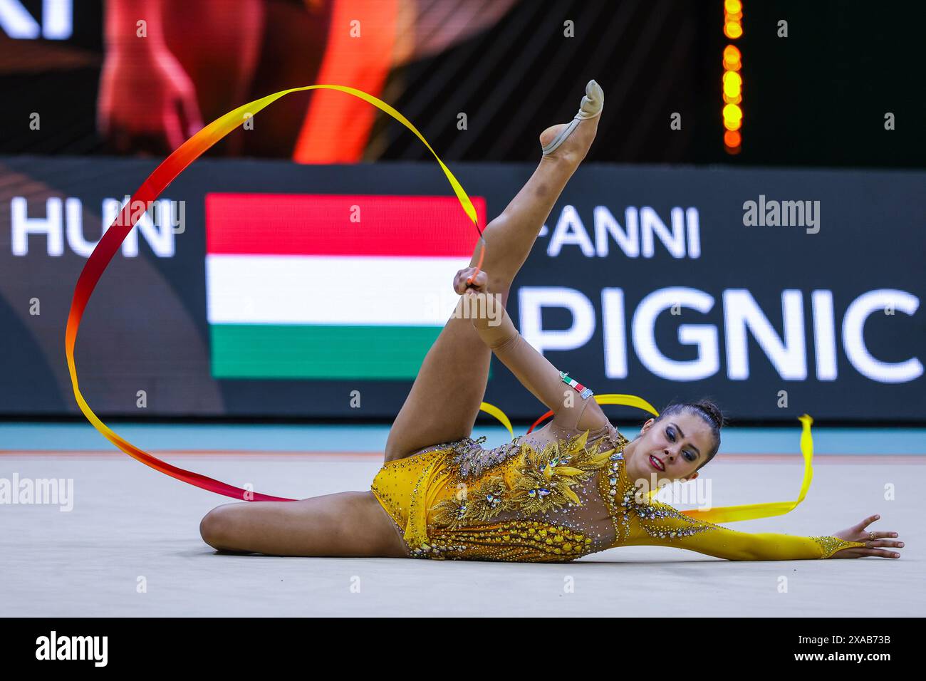 Fanni Pigniczki (HUN) seen during 40th European Rhythmic Gymnastics ...