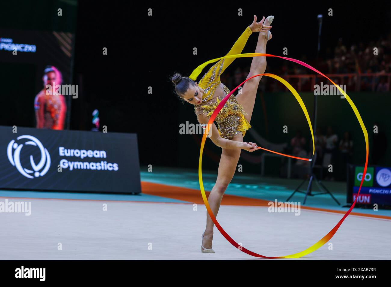 Fanni Pigniczki (HUN) seen during 40th European Rhythmic Gymnastics ...