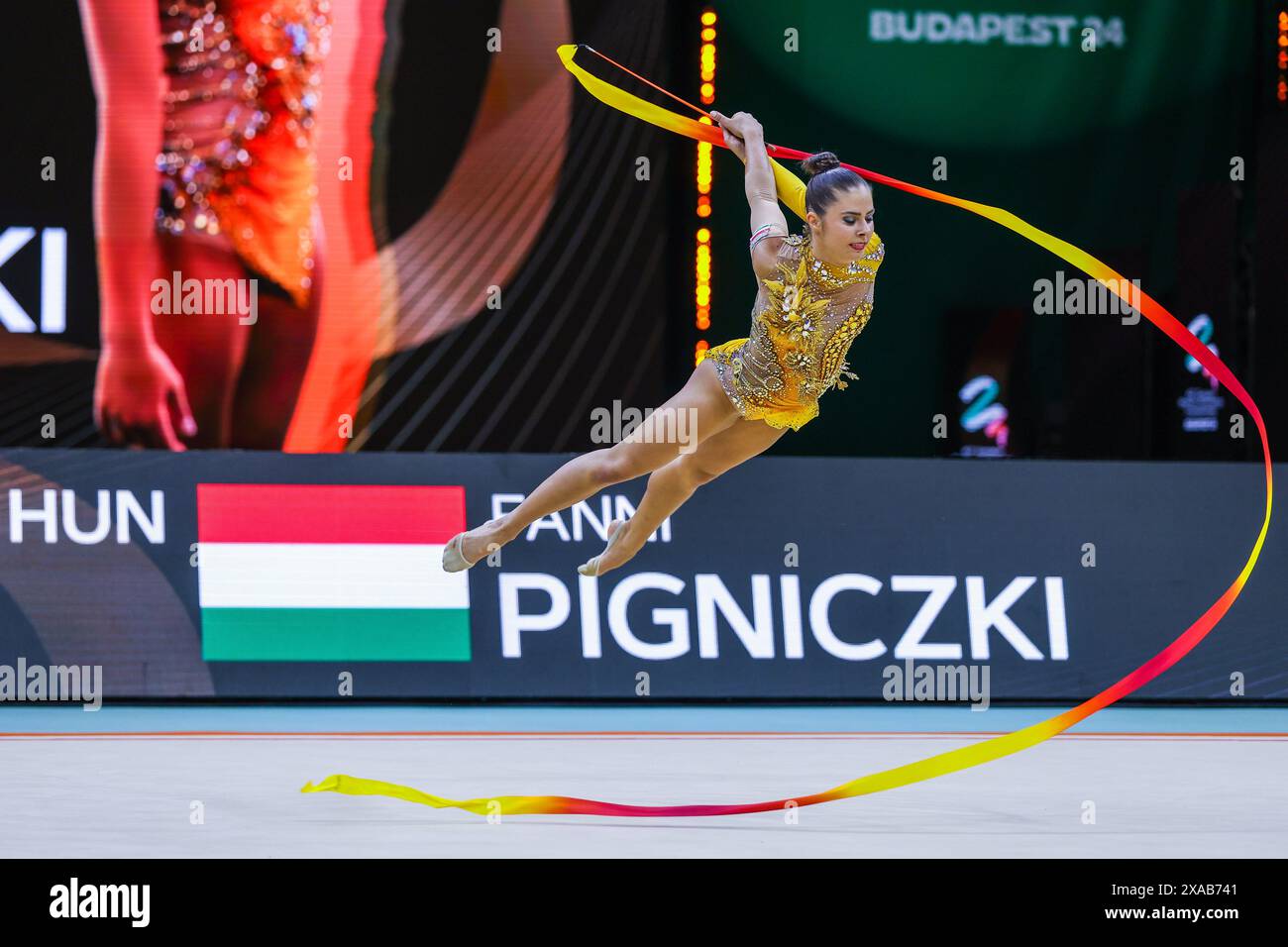 Fanni Pigniczki (HUN) seen during 40th European Rhythmic Gymnastics ...