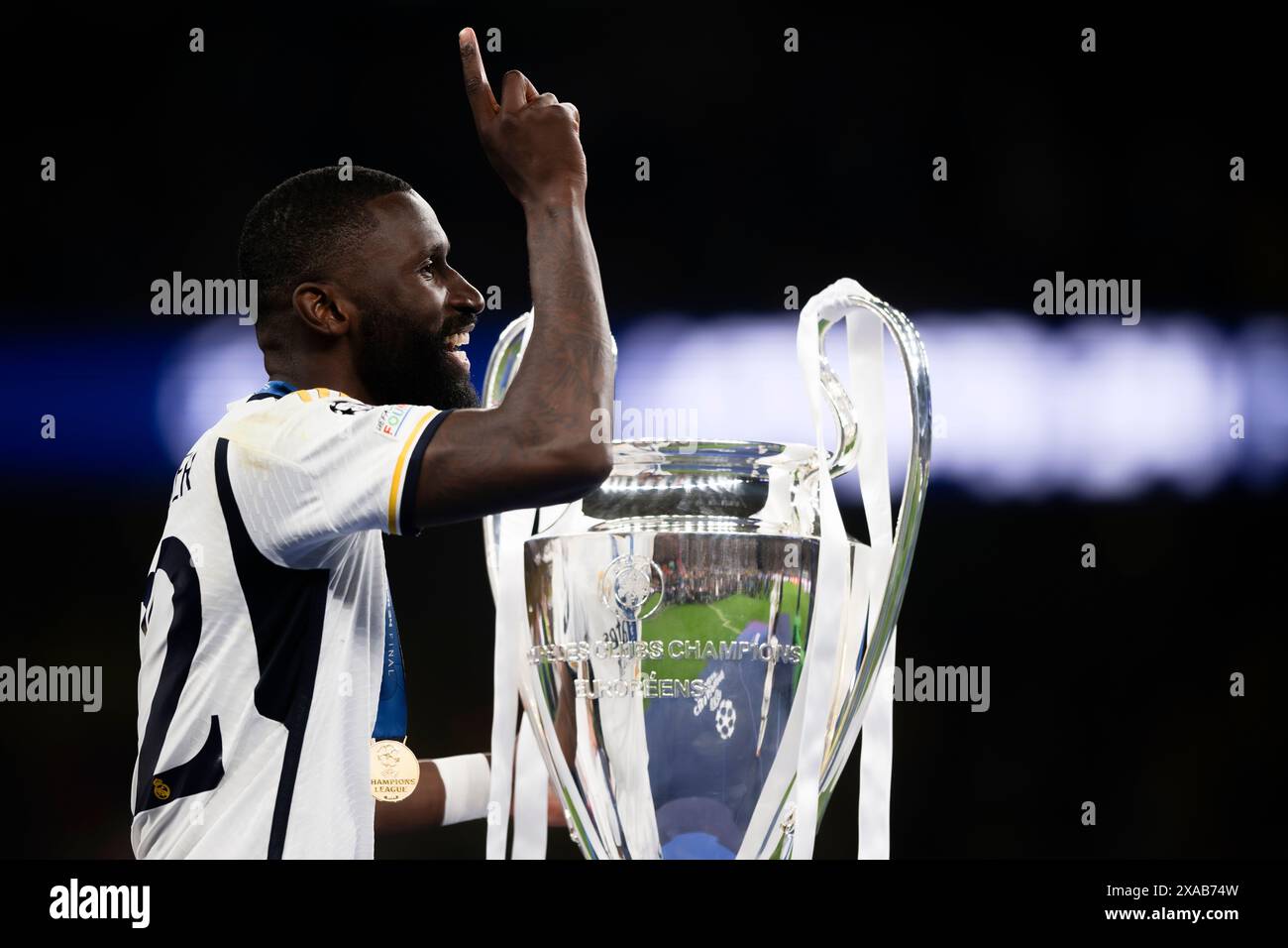 London, United Kingdom. 1 June 2024. Antonio Rudiger of Real Madrid CF ...