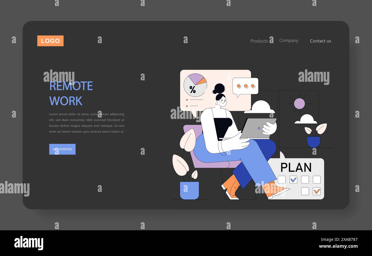 Remote Work planning. A serene setting for strategic task scheduling ...